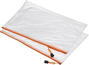 Amazon.com : MECCANIXITY Mesh Zipper Bags, A3 Size Plastic Zip File ...