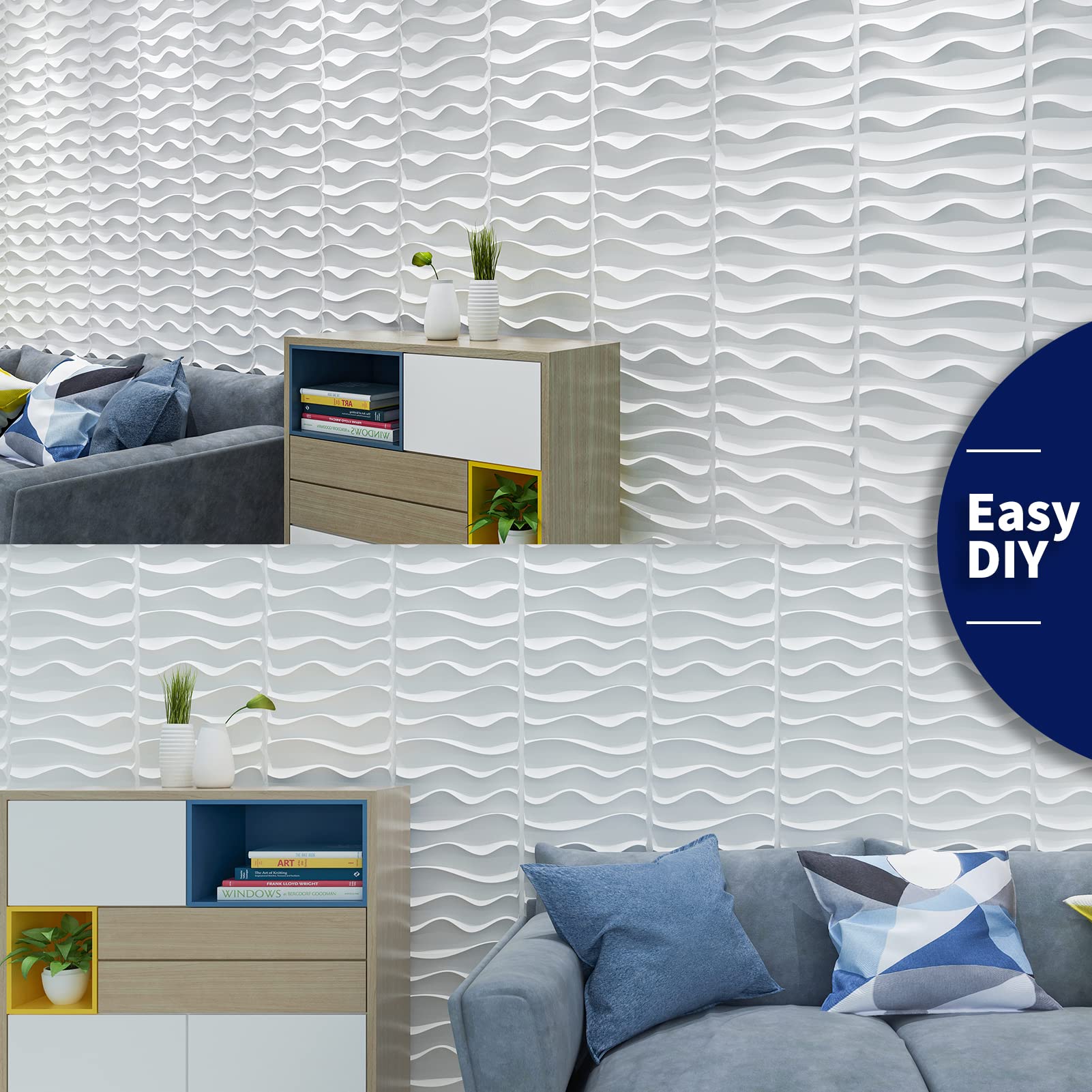 Snapklik.com : Art3dwallpanels 33 Pack 3D Wall Panel For Interior Wall ...