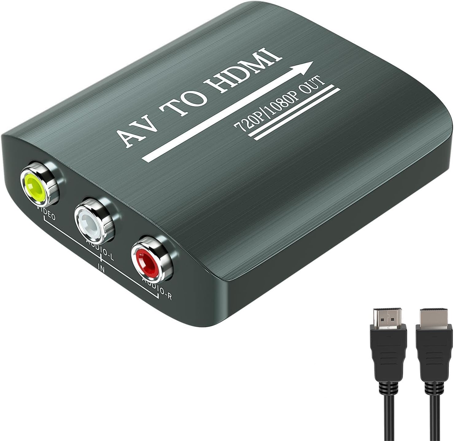 Setuact AV to HDMI Converter with HDMI Cable,RCA to HDMI Converter for ...