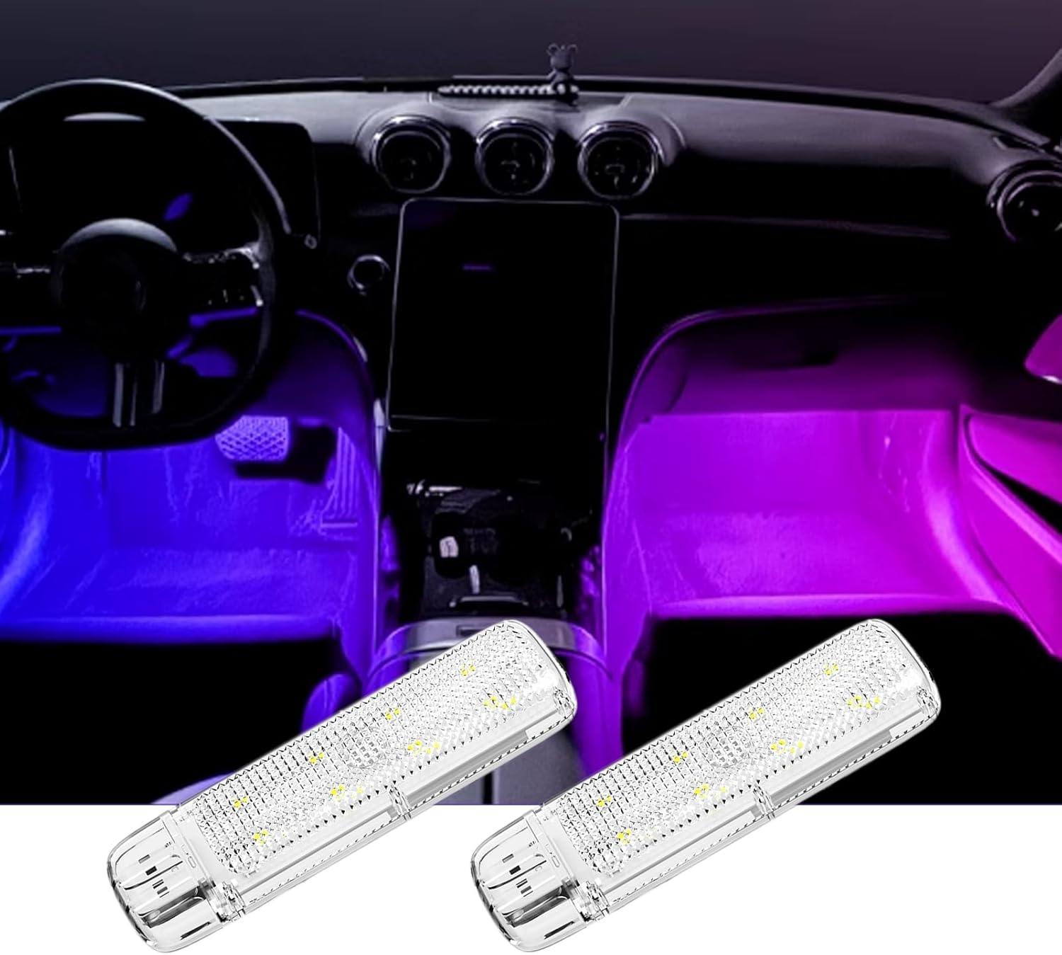 Amazon.com: HYGQCYP 7-Color Car Led Interior Neon Ambient Mood Lights ...