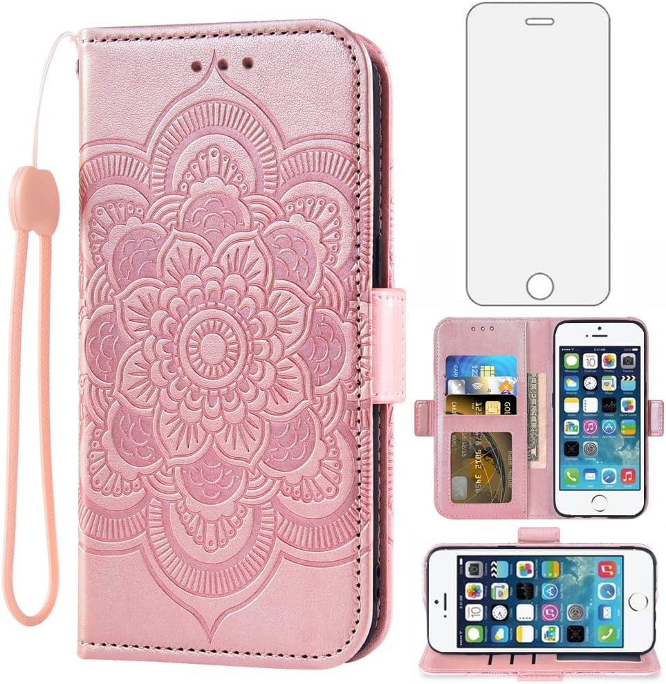 Amazon.com: Compatible with iPhone 5S 5 SE 2016 5SE Wallet Case and ...