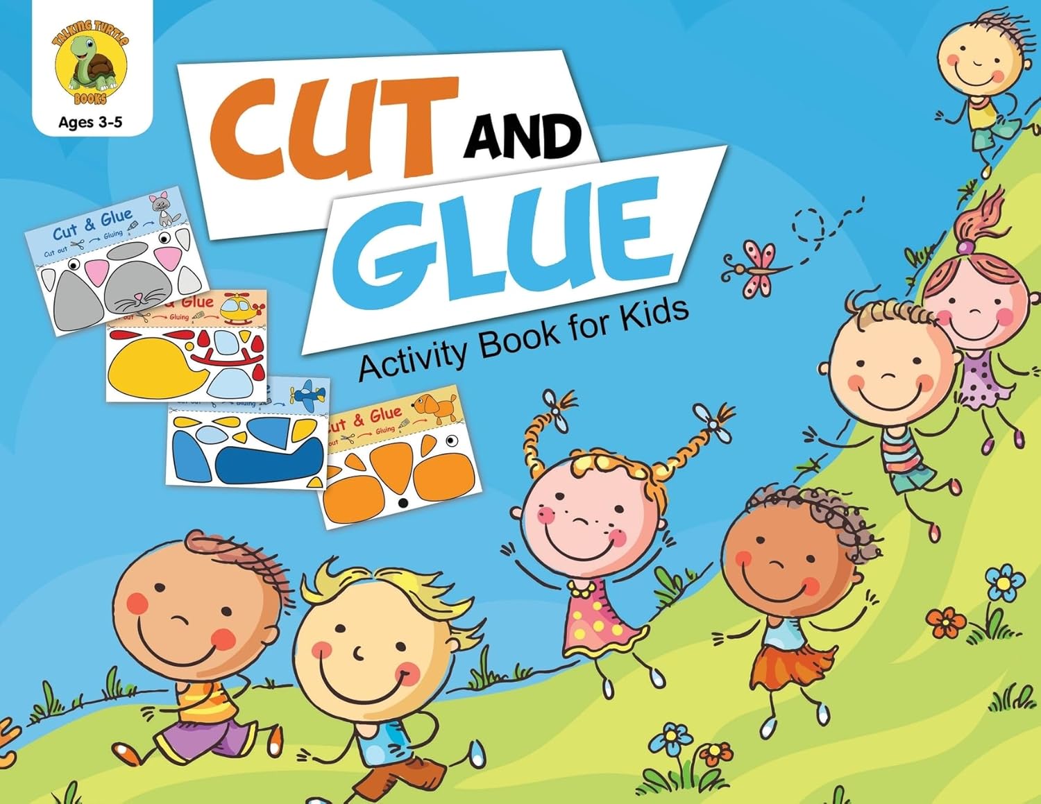 Cut and Glue Activity Book for Kids: Cut Out Cute Full Color Images of ...