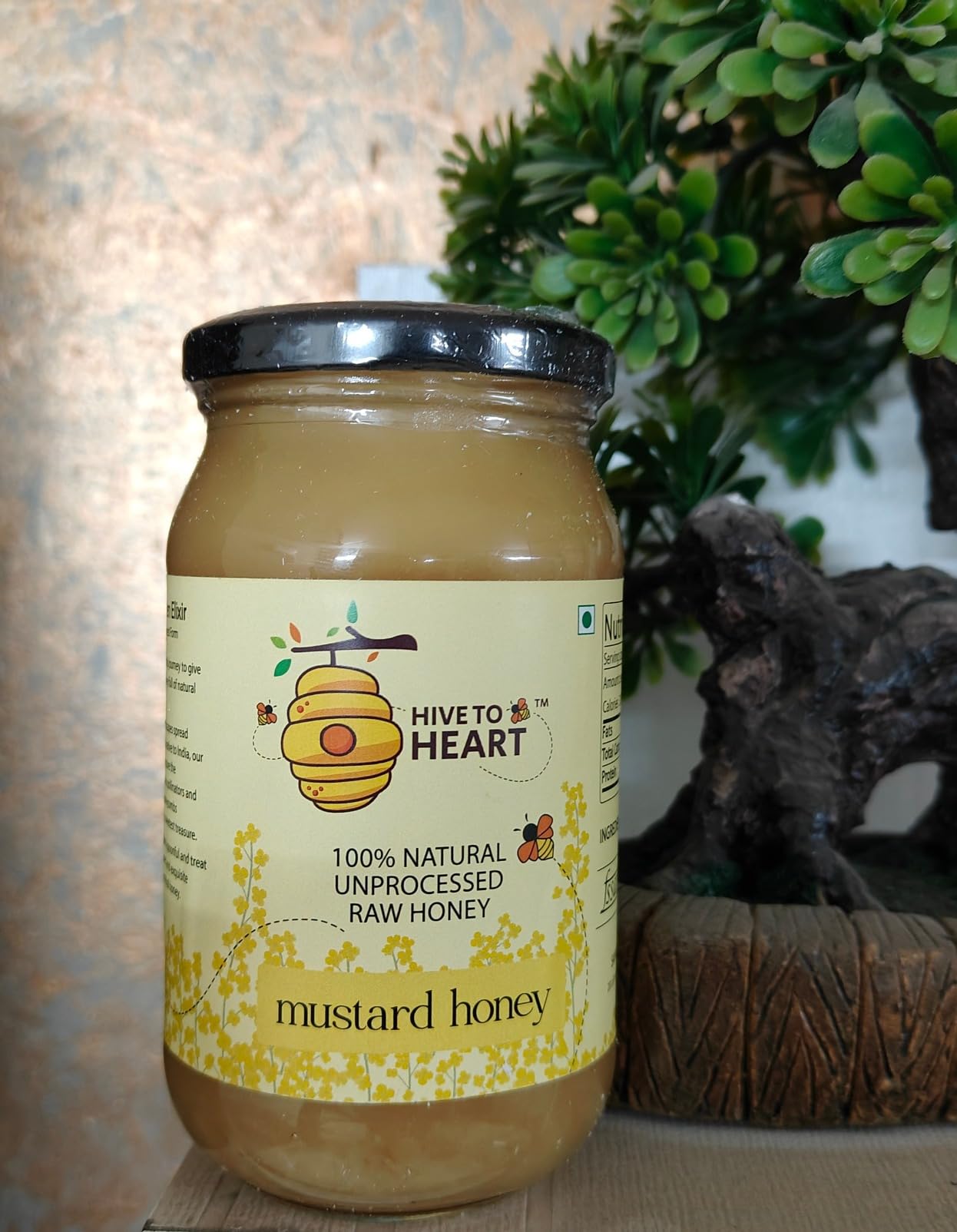 Hive to Heart 100% Pure and Natural - Raw, Unprocessed, Mustard Honey ...