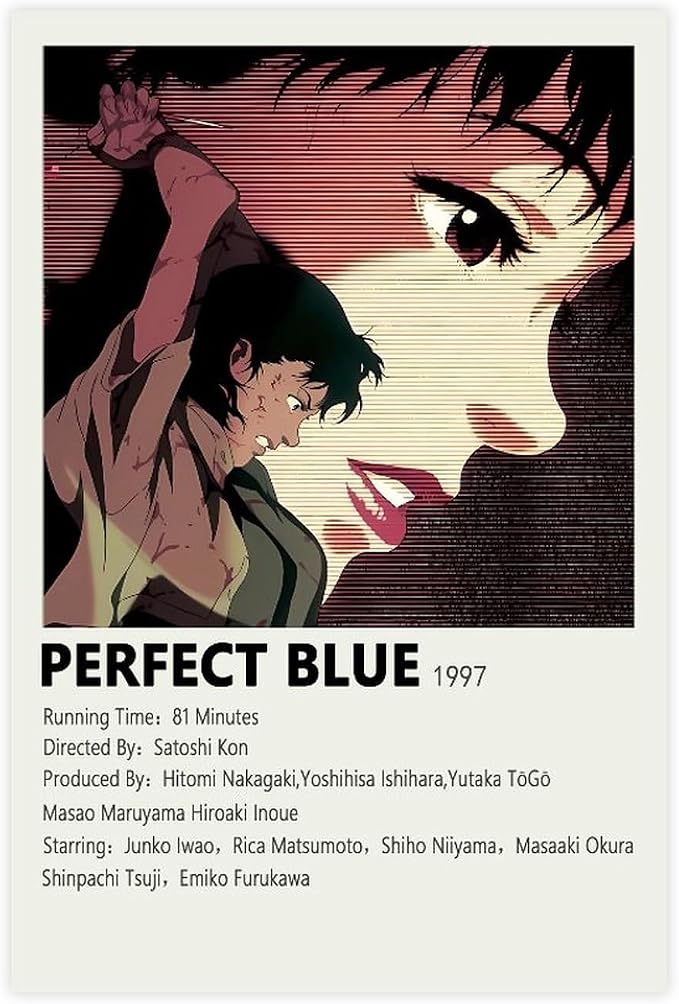 Amazon.com: THUMPRO Anime Movie Perfect Blue Poster Canvas Poster ...