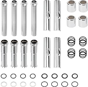 Customoto Chrome Adjustable Pushrod Tube Cover Kit Compatible With ...