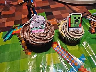 Amazon.com: DecoSet® Mobs Beware Minecraft Cake Topper, 6-Piece ...