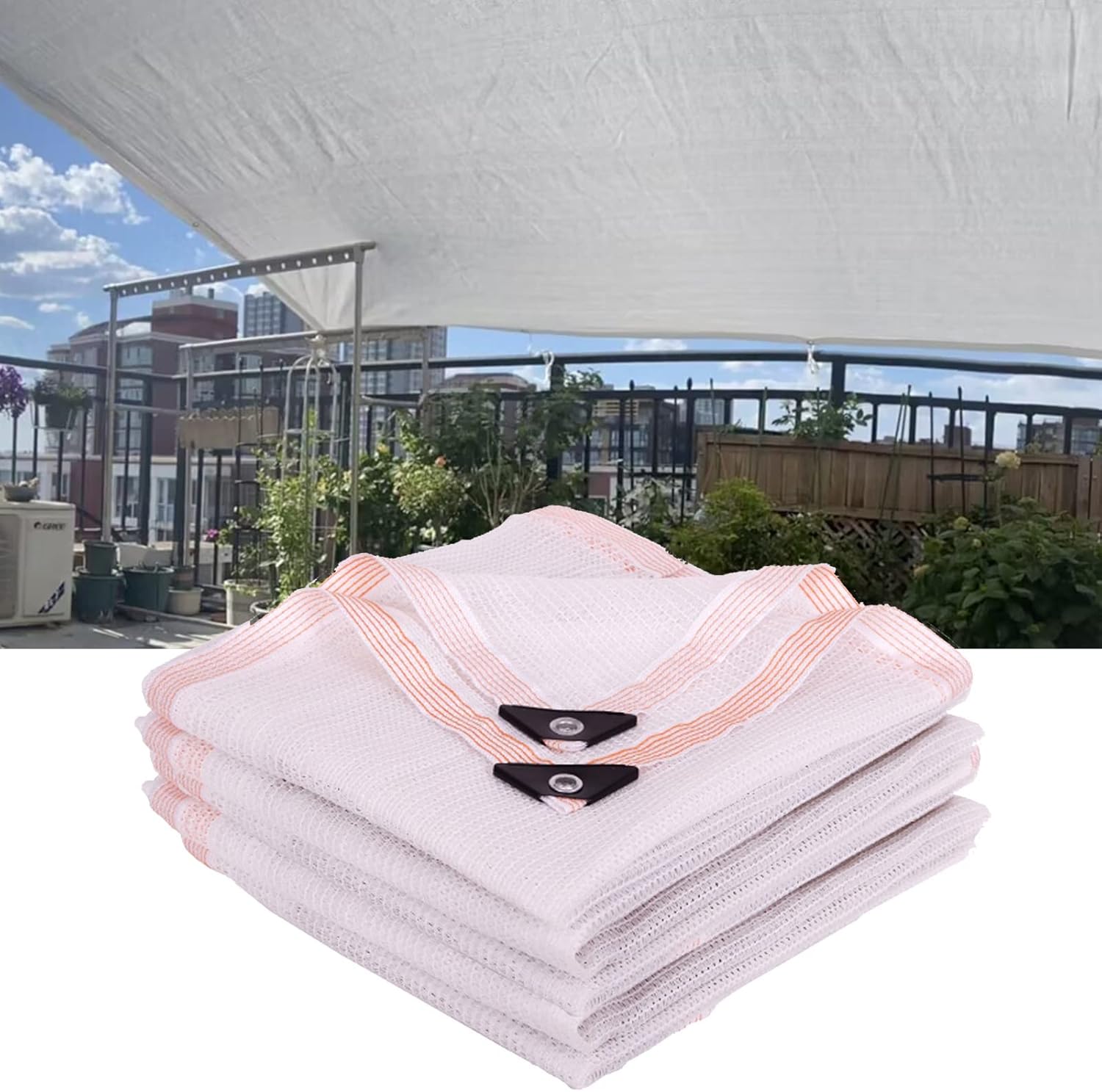 Amazon.com : Shade Cloth with Grommets, Outdoor Sunblock Mesh Cover ...