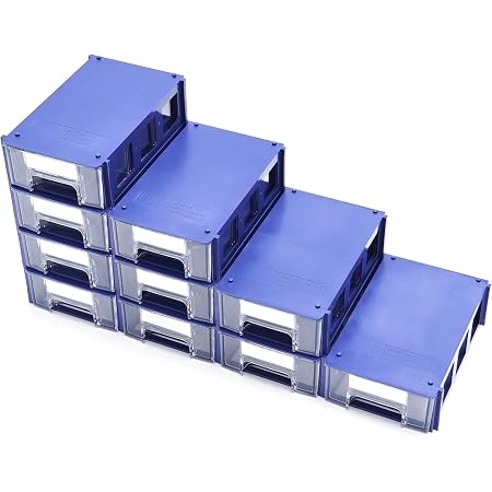Amazon.com: Stackable Storage Drawers Set of 20, Plastic Drawers ...