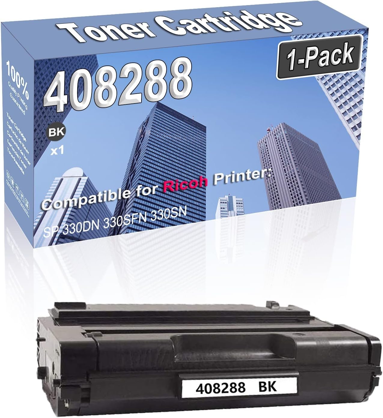 Amazon.com: Credibility Store 1-Pack Compatible High Capacity 408288 Printer Cartridge use for ...