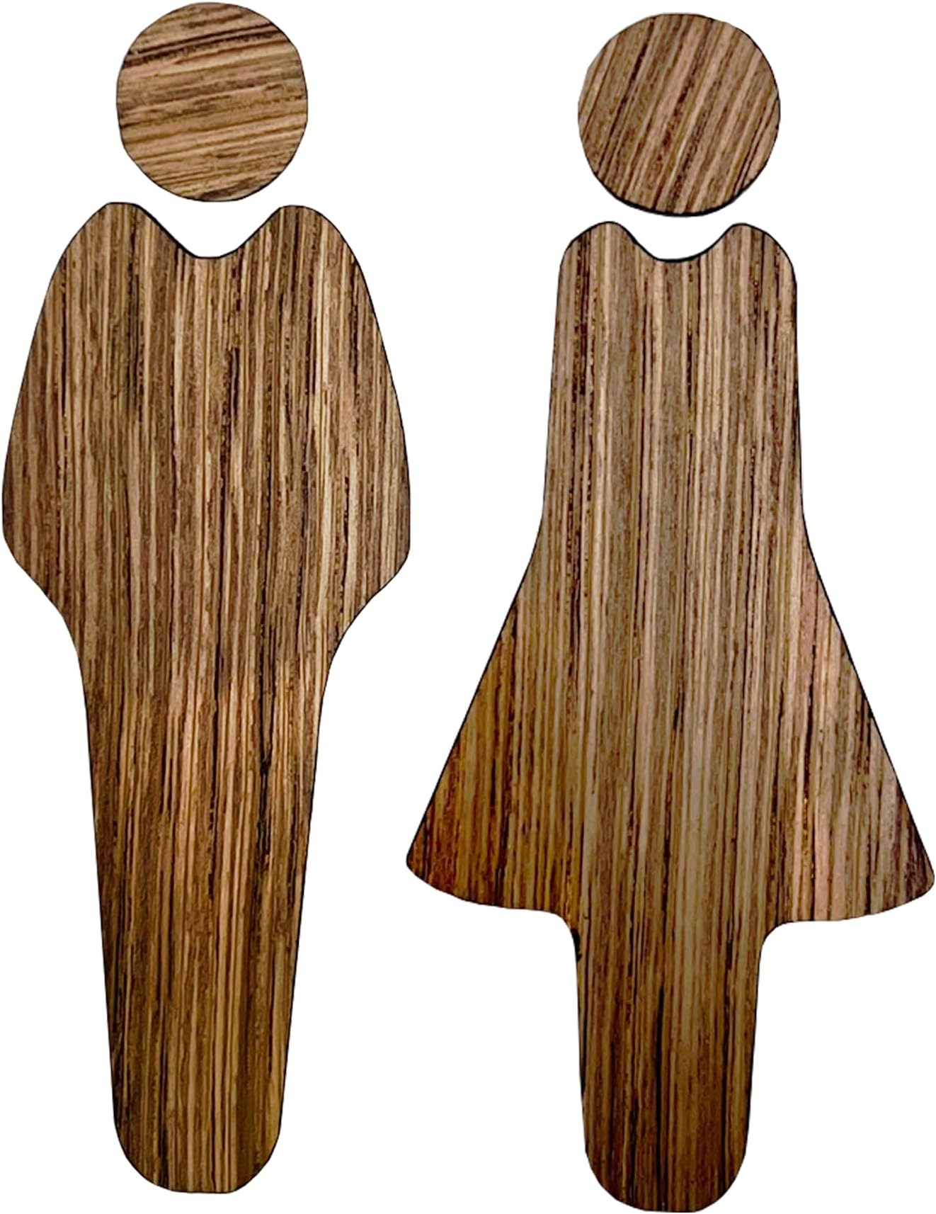 NOIR.DESIGN Unisex Toilet Sign for Door WC plaque - Loo - Self Adhesive ...