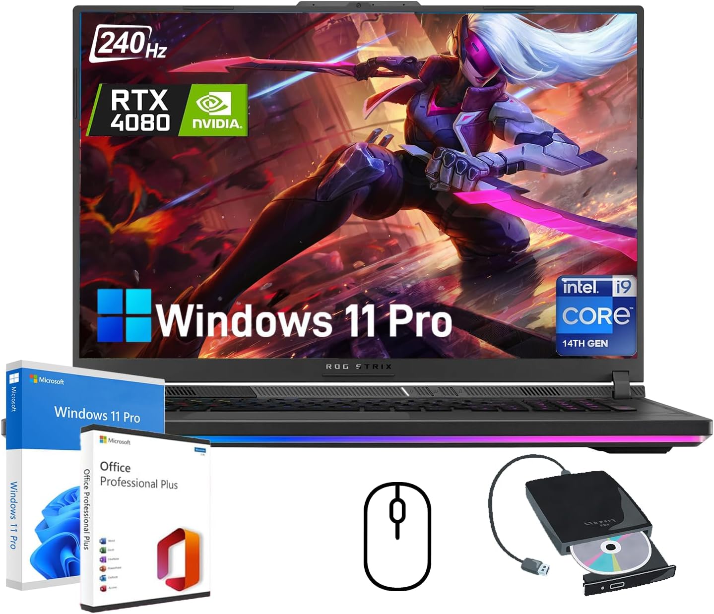 Amazon.com: ASUS ROG Strix G18 Gaming Laptop - 18-inch 16:10 QHD 240Hz ...