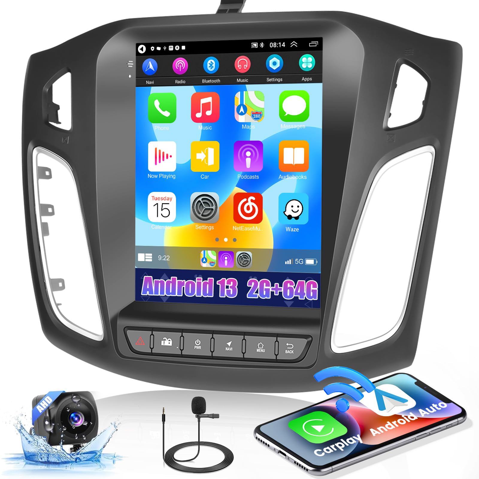 Snapklik.com : For Ford Focus Car Radio 2012-2018