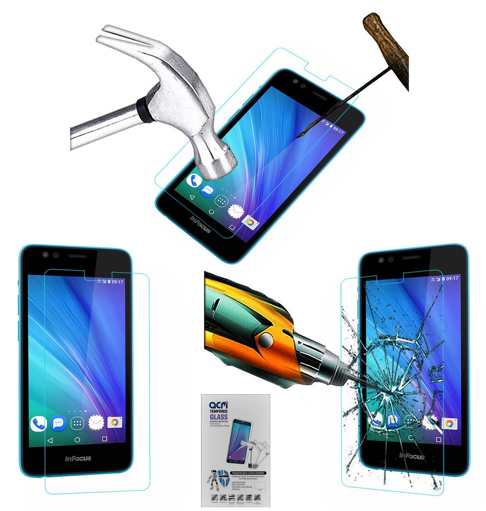 ACM Tempered Glass Screenguard Compatible with Infocus Bingo 21 M430 ...