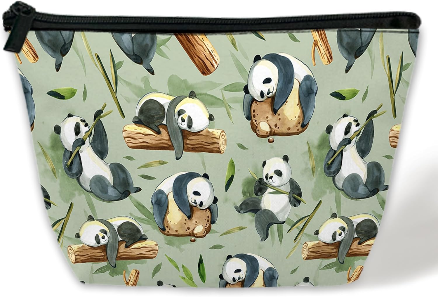 Amazon.com: BIGXIUKA Makeup Bag Black White Cute Panda Cosmetic Bags ...