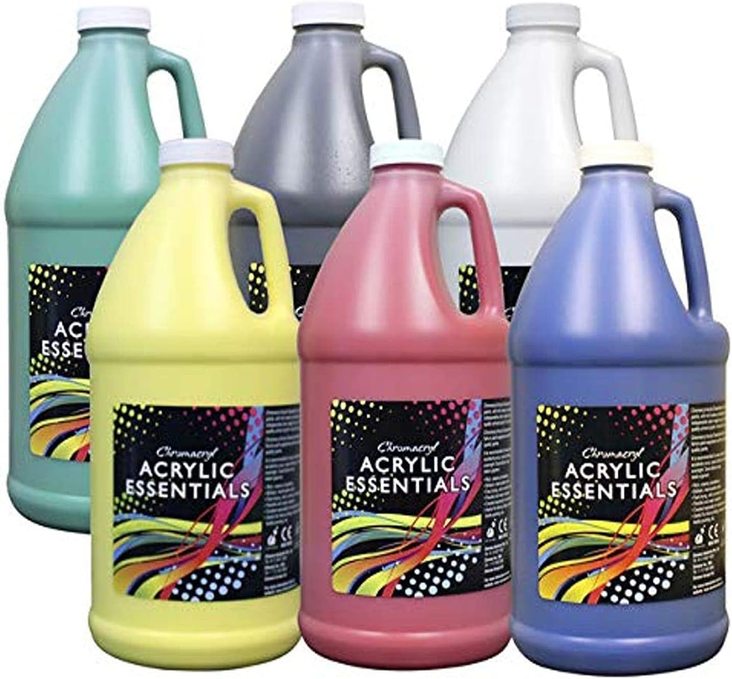 Amazon.com: Chroma Acrylic Essential Set, 1/2 Gallon Jugs, Assorted ...