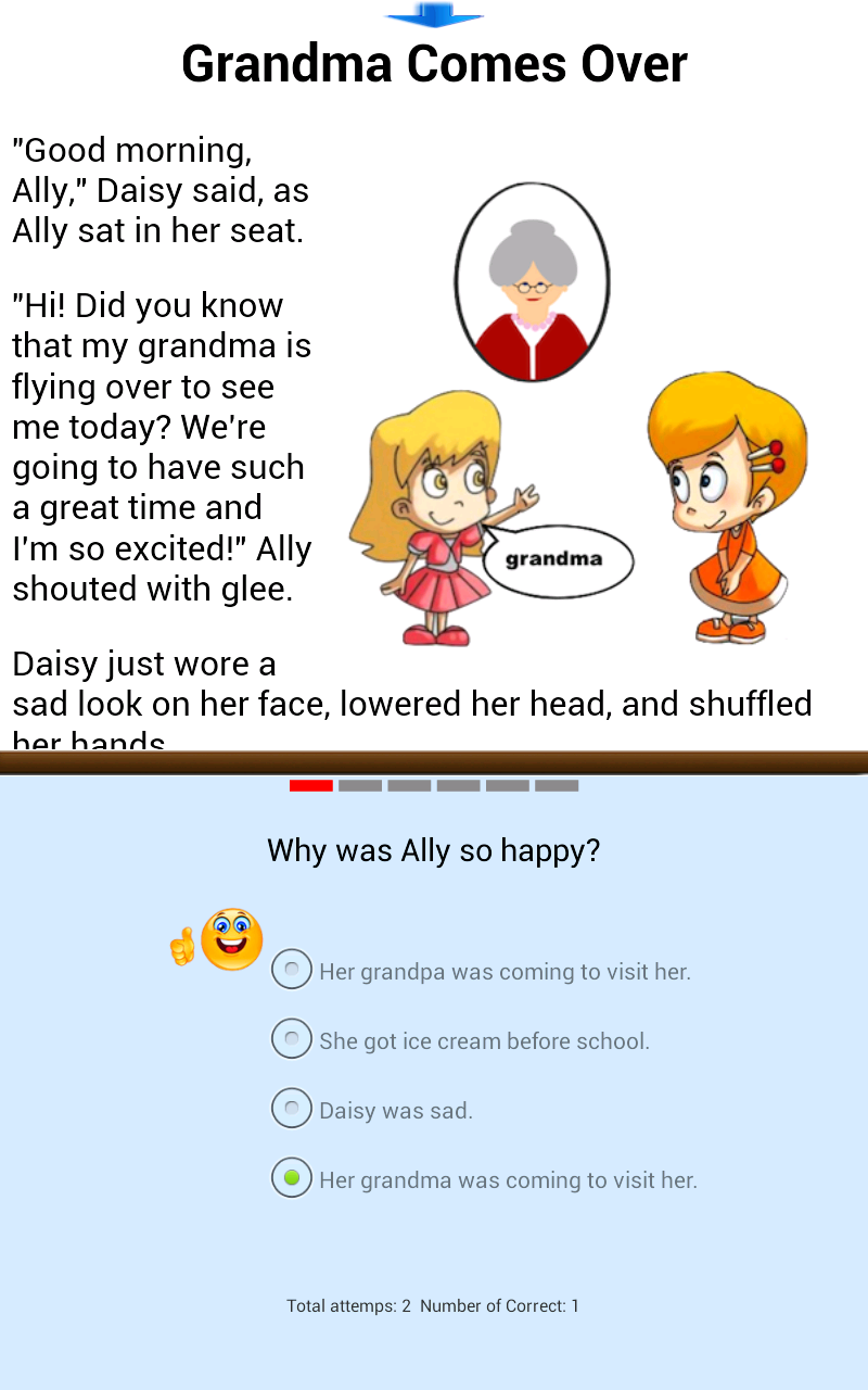 3rd Grade English Fiction Reading Comprehension - App on Amazon Appstore