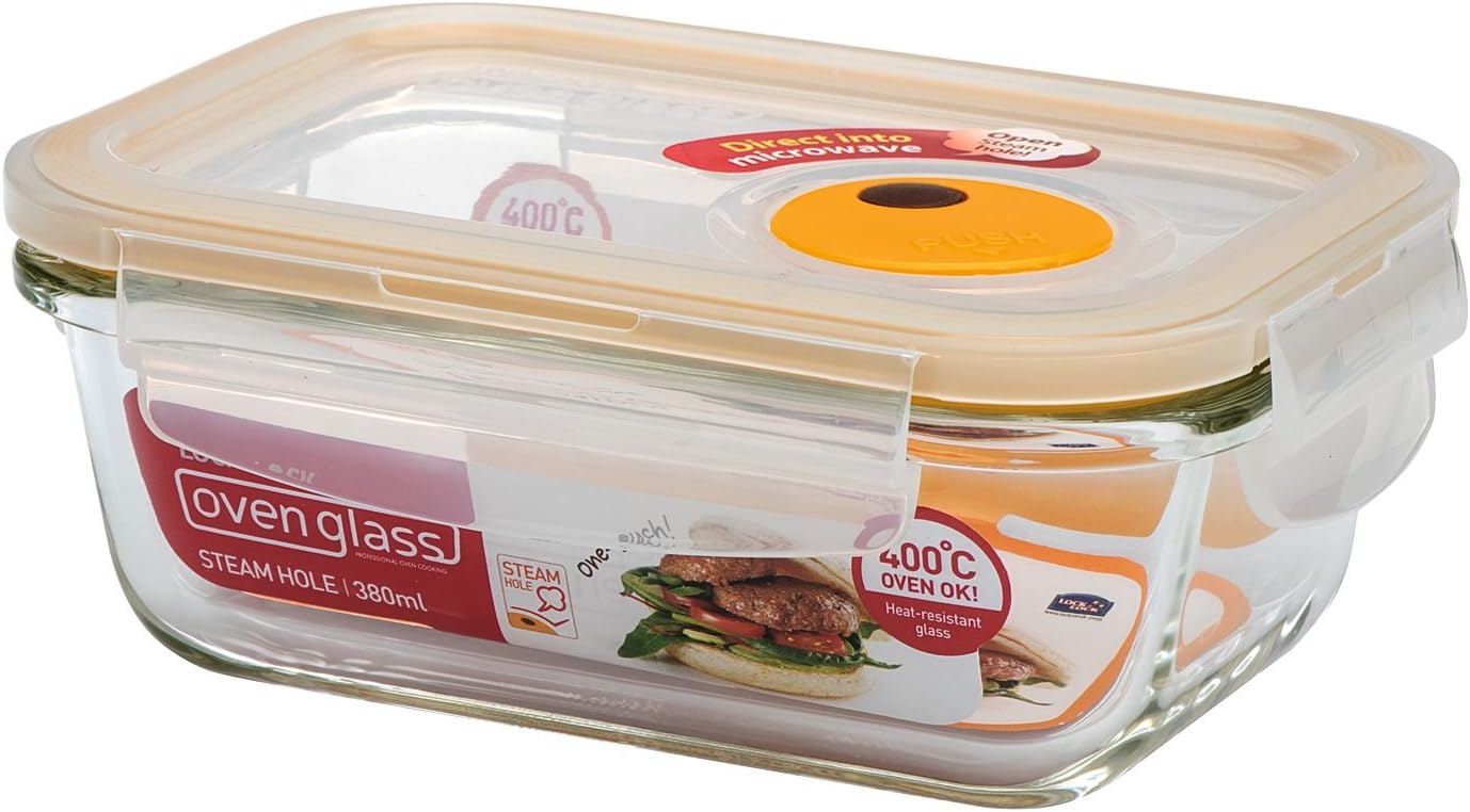 Amazon.com: Lock&Lock Oven GLass Cooked Rice Storage Container for ...
