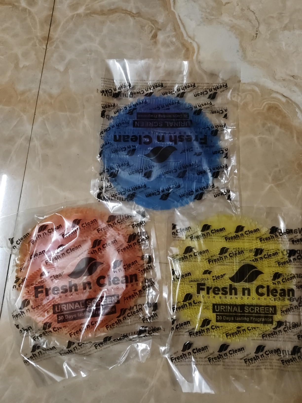 Urinal Screen Mat - 5 Pcs Set (Exciting New Fragrances Which Last for ...