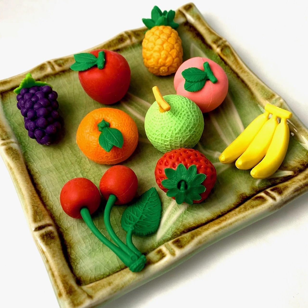 UCRAVO 4PCS Fruit Eraser Creative Fruit No Crumbs No Trace Eraser ...