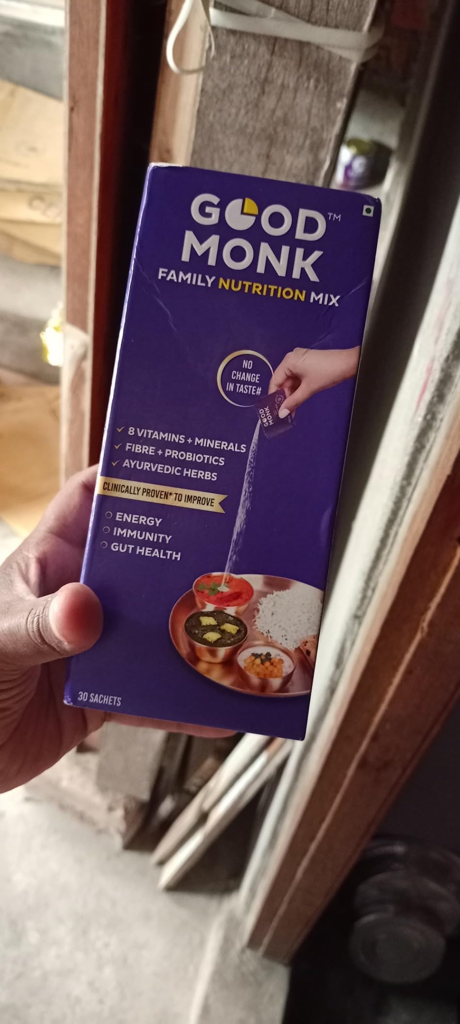 Good Monk Multivitamin,Probiotic&Fibre Mix(Add To Food,No Taste Change ...