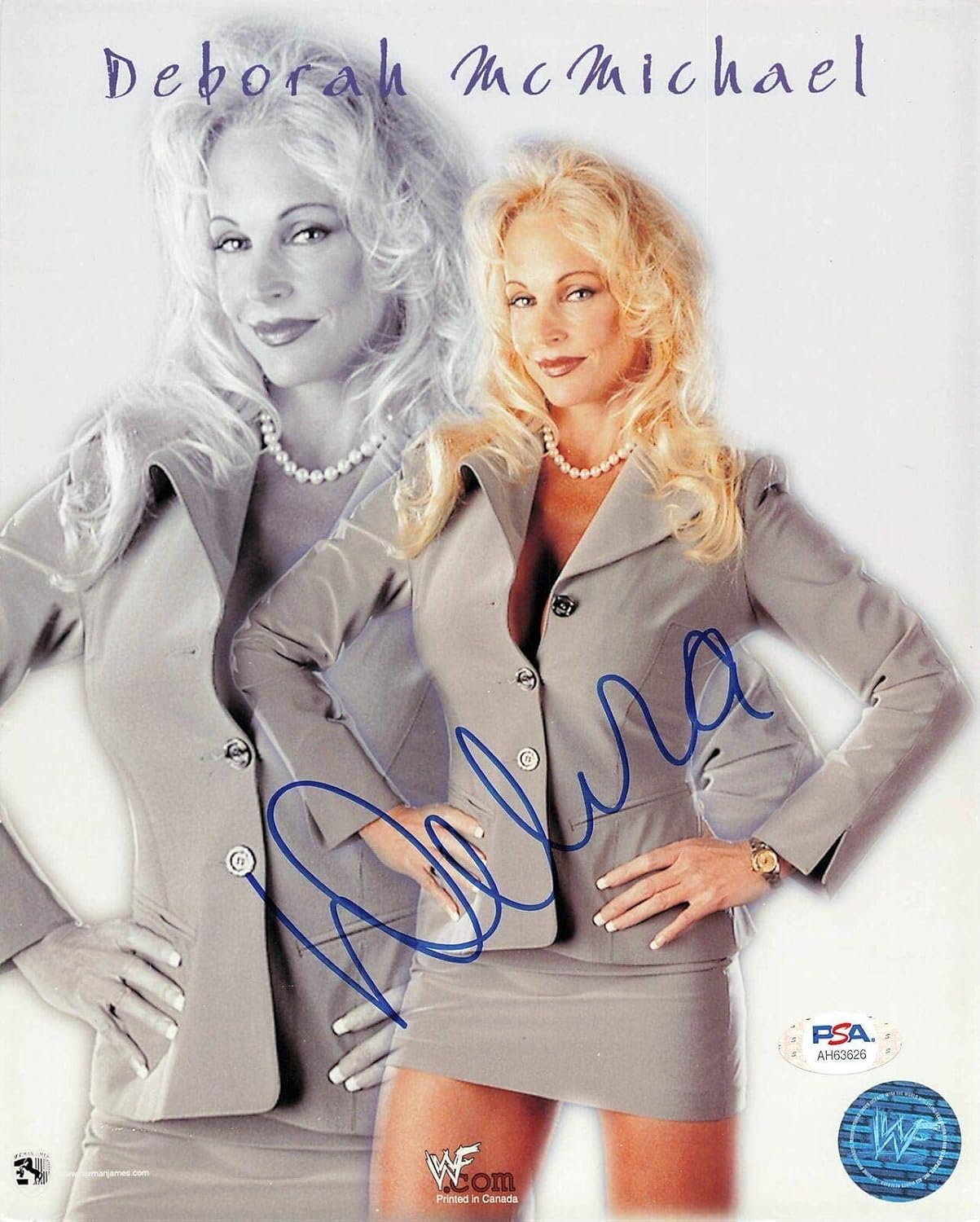 Deborah McMichael Debra signed 8x10 photo PSA/DNA COA WWE Autographed Wrestling - Autographed ...