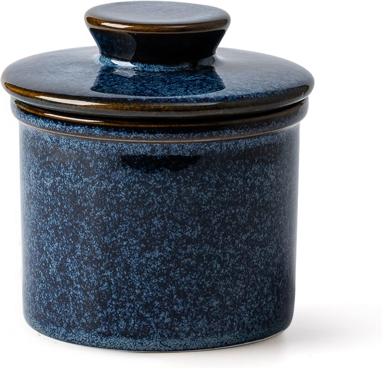 Amazon.com | Teapeak Pottery Butter Keeper Crock - Ceramic Butter Dish ...