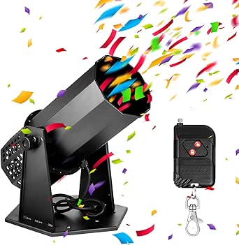 Amazon.com: Tellegloww 1500w Confetti Cannon Machine Professional ...