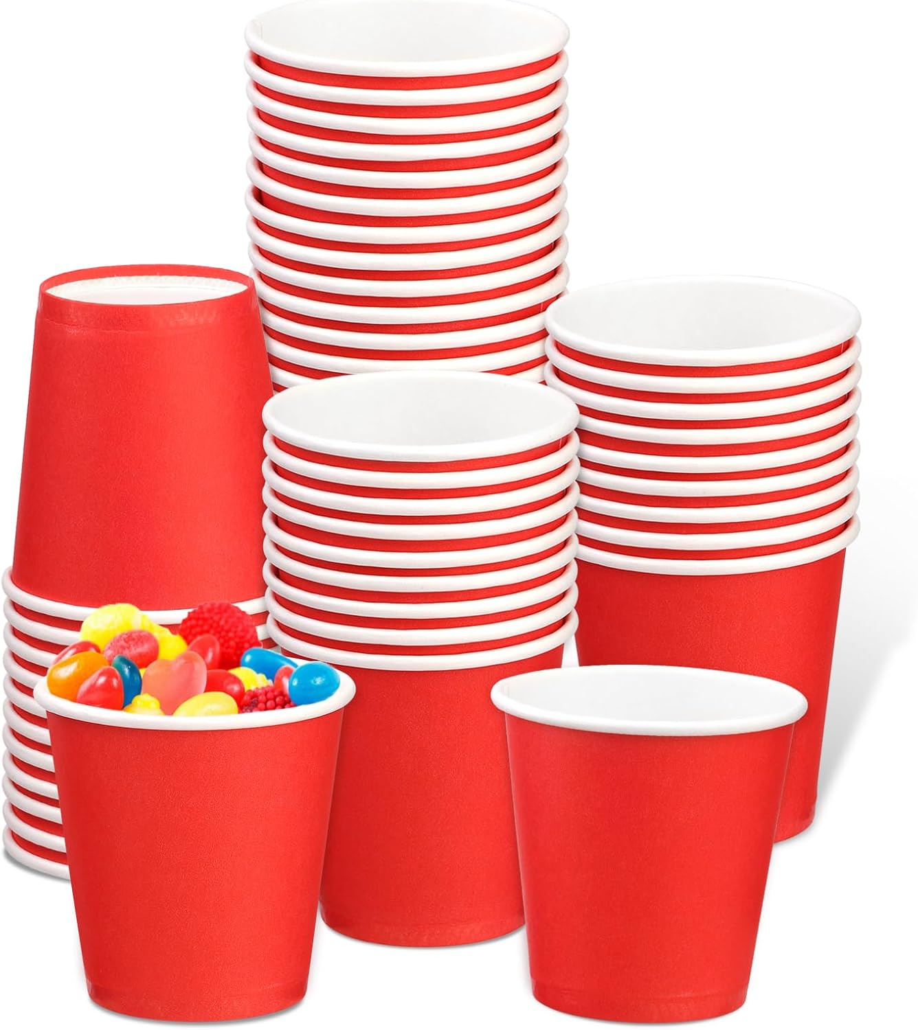 Amazon.com: Huaiid 50 Count 3oz Small Paper Cups, Disposable Mini ...