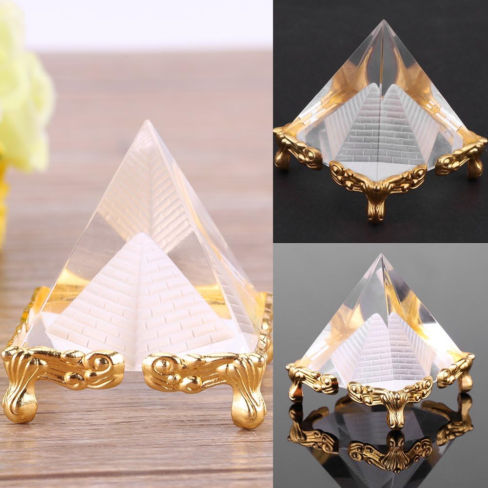 Buy Crystal Pyramids Figurine, Egyptian Pyramids Figurine Statue Model ...