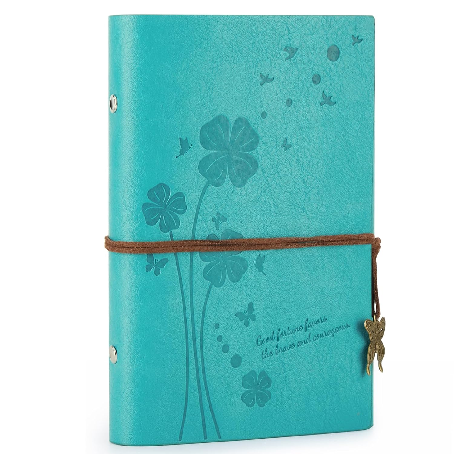 Leder Notizbuch A6,Vintage Spiralbindung Tagebuch für Erwachsene,Bullet ...