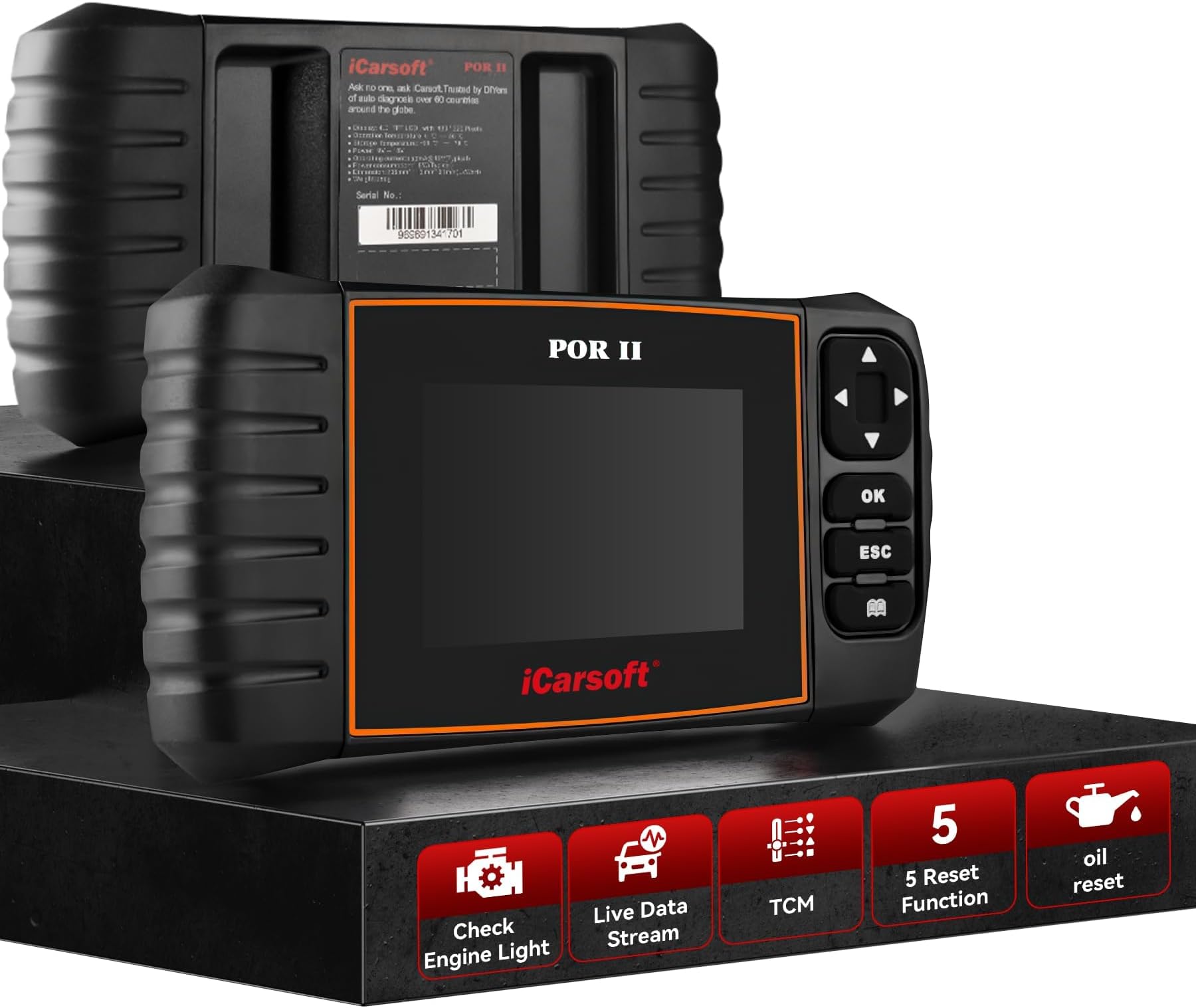 Amazon.com: OBD2 Scanner Diagnostic Tool for Porsche, iCarsoft POR II ...