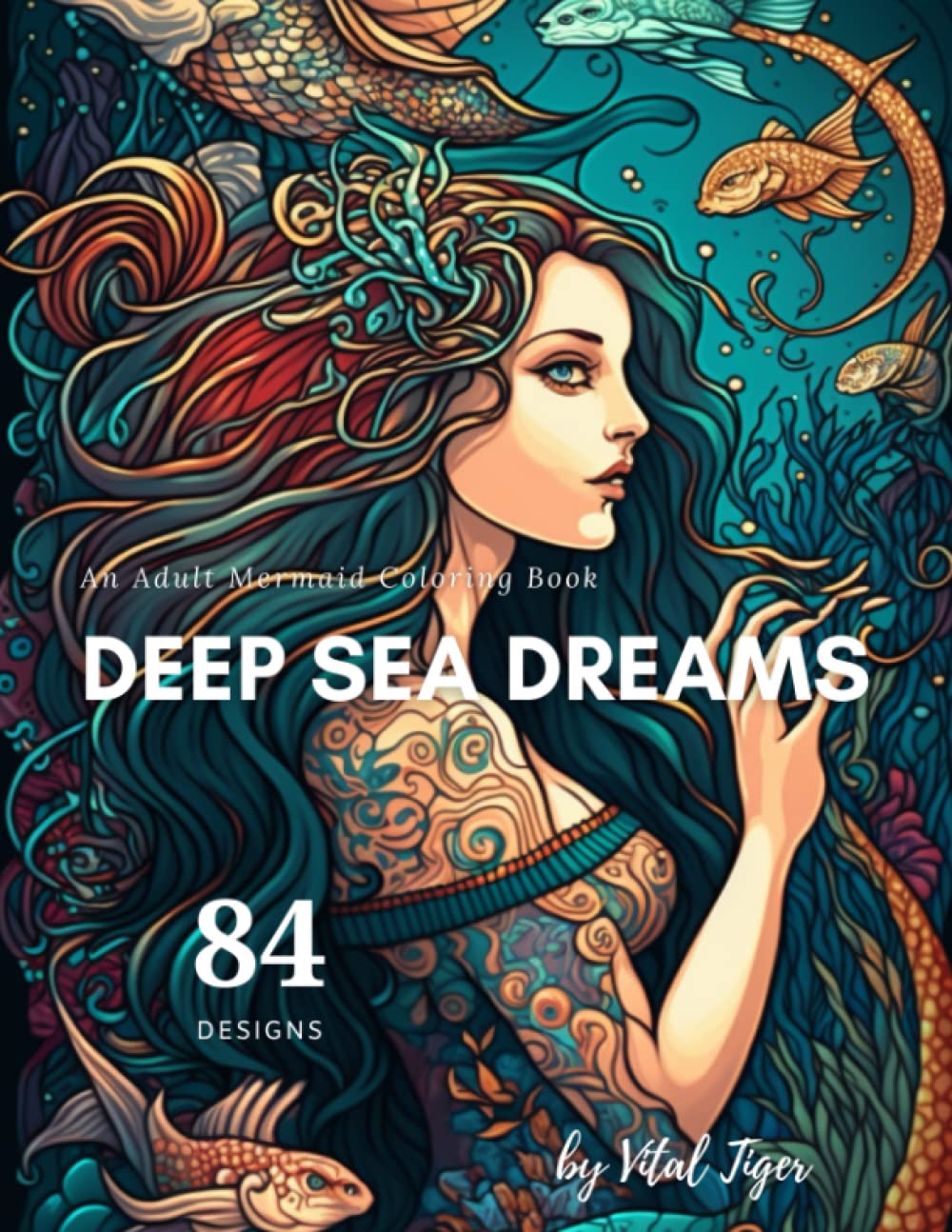 Amazon.com: Deep Sea Dreams: An Adult Mermaid Coloring Book ...