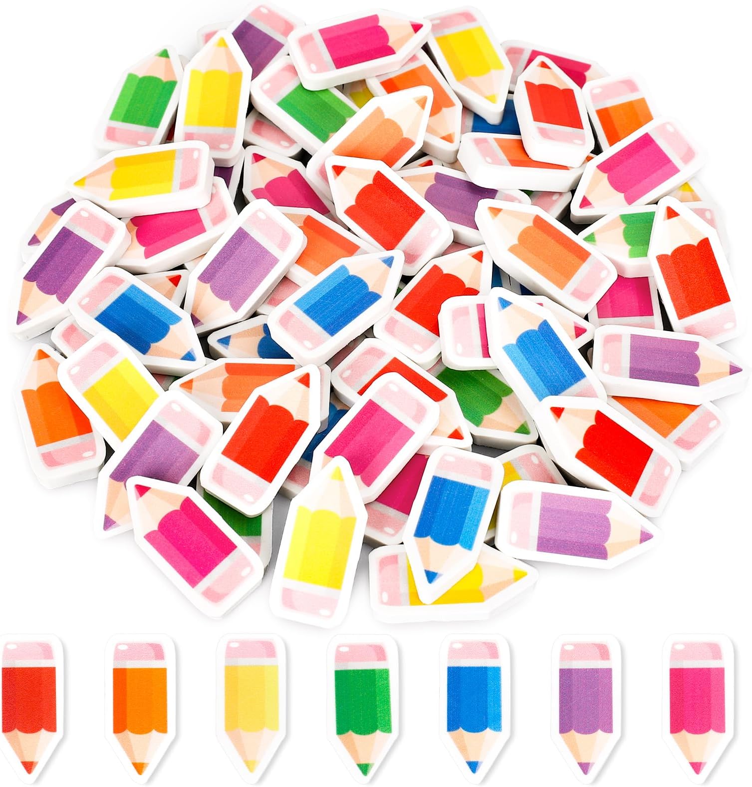 Amazon.com : Seajan 50 Pcs Operation Christmas Favors Pencil Erasers ...