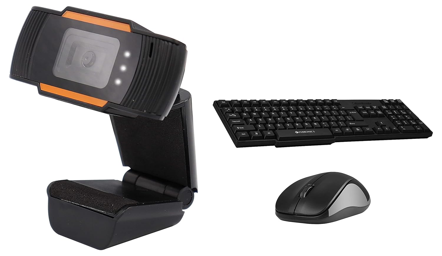 ZEBRONICS Zeb-Crisp Pro Digital Zoom Web Camera (HD) with 5P Lens ...