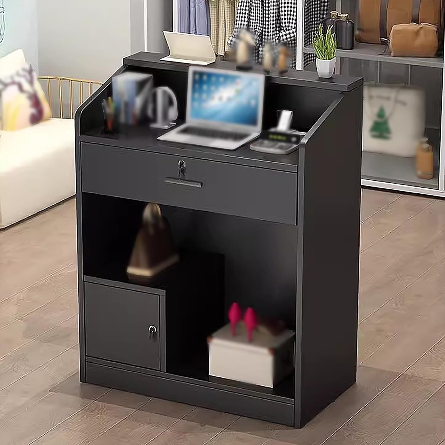 Amazon.com: JKSVTF Reception Desk, Front Desk, Front Reception Counter ...