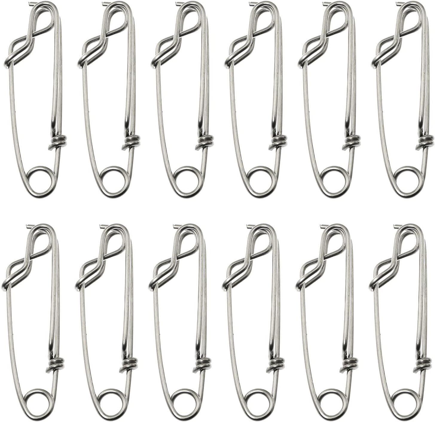 Amazon.com : ZRM&E 12pcs Fishing Clips,Stainless Steel Tuna Clips ...