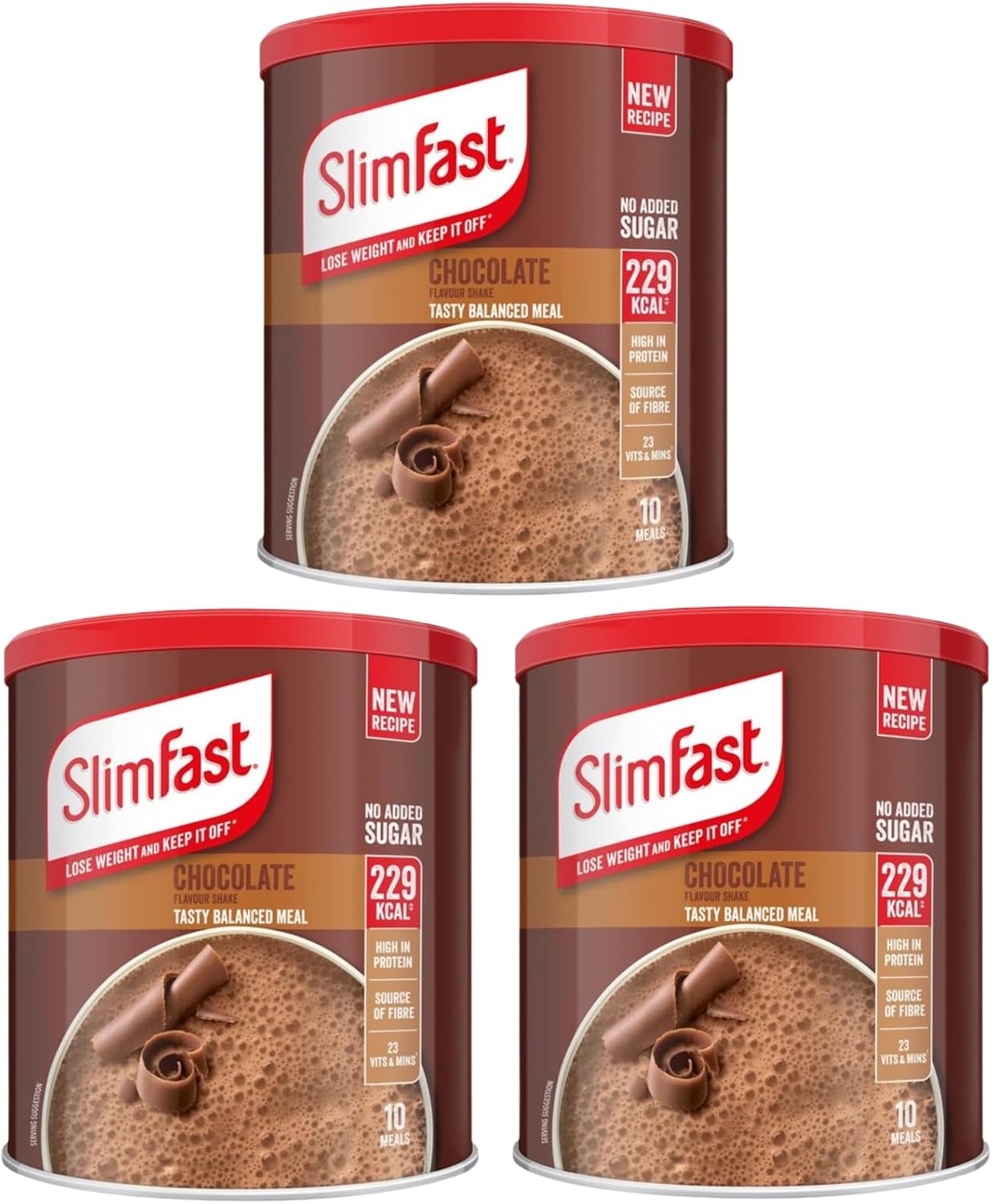 Meal Replacement SlimFast Meal Shake Powder Chocolate 10 Servings 365g ...