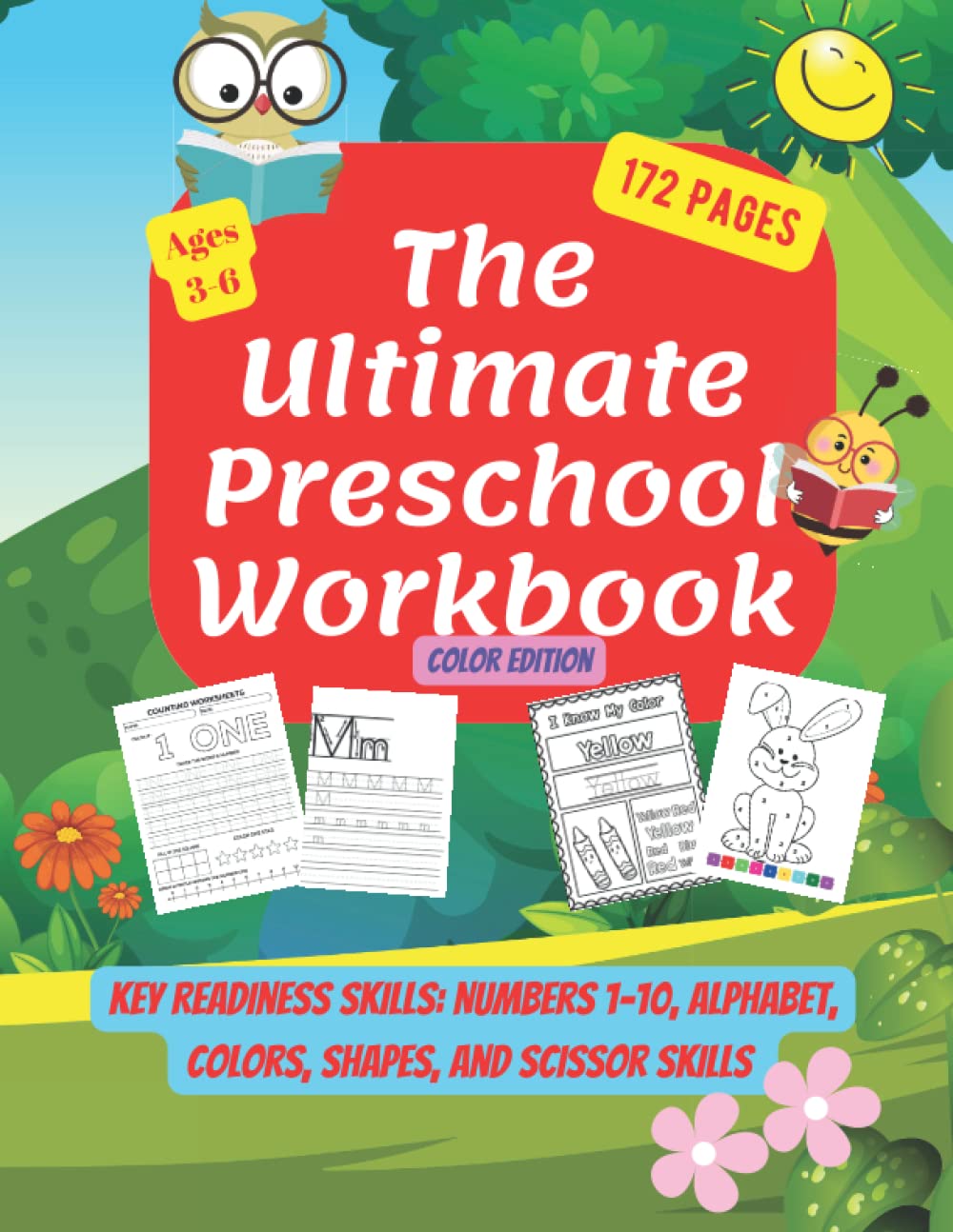 The Ultimate Preschool Workbook - Ages 3-6 - 172 Pages - Key Readiness ...