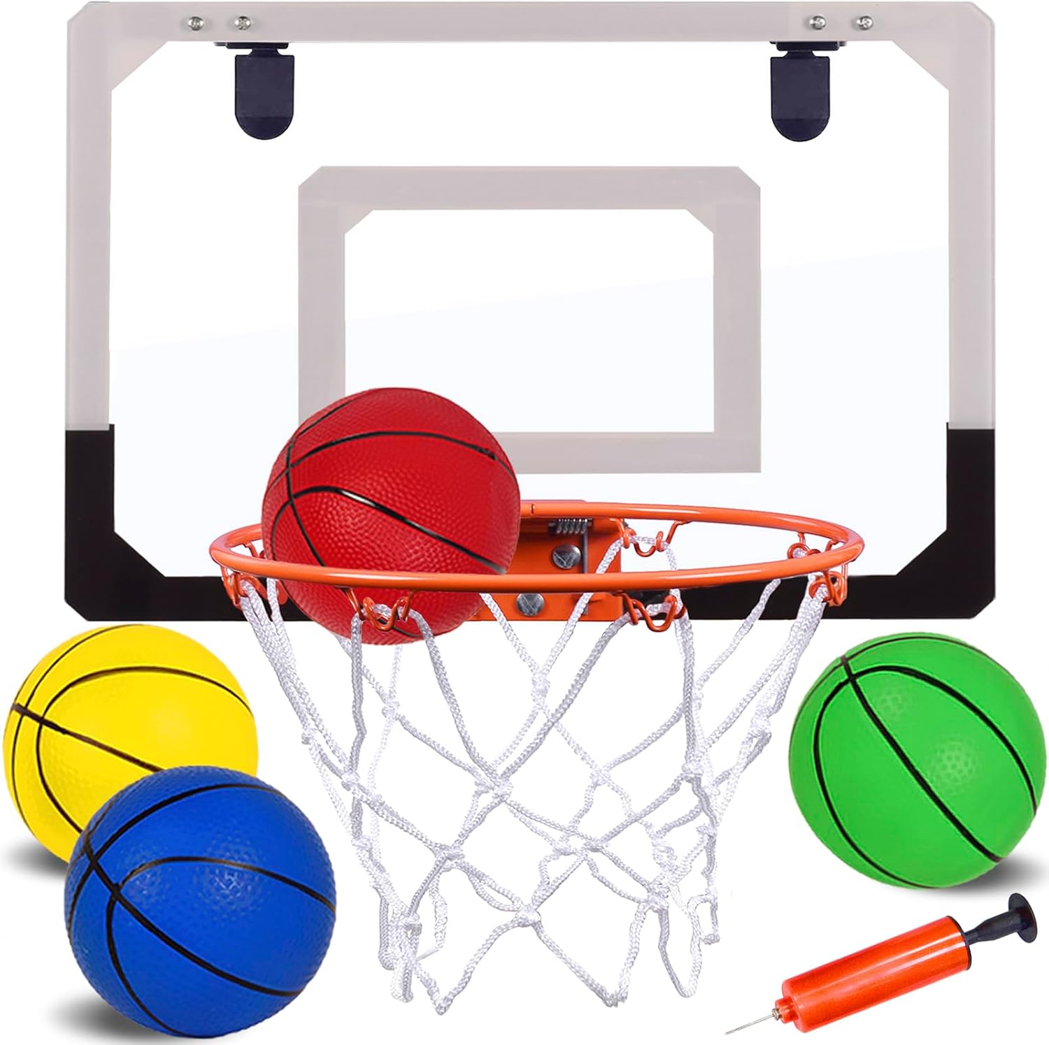Amazon.com: NI-ROU Indoor Mini Basketball Hoop for Kids,Mini Basketball ...