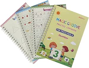 Amazon.com: Magic Grooved Handwriting Practice Copybook for Kids ...