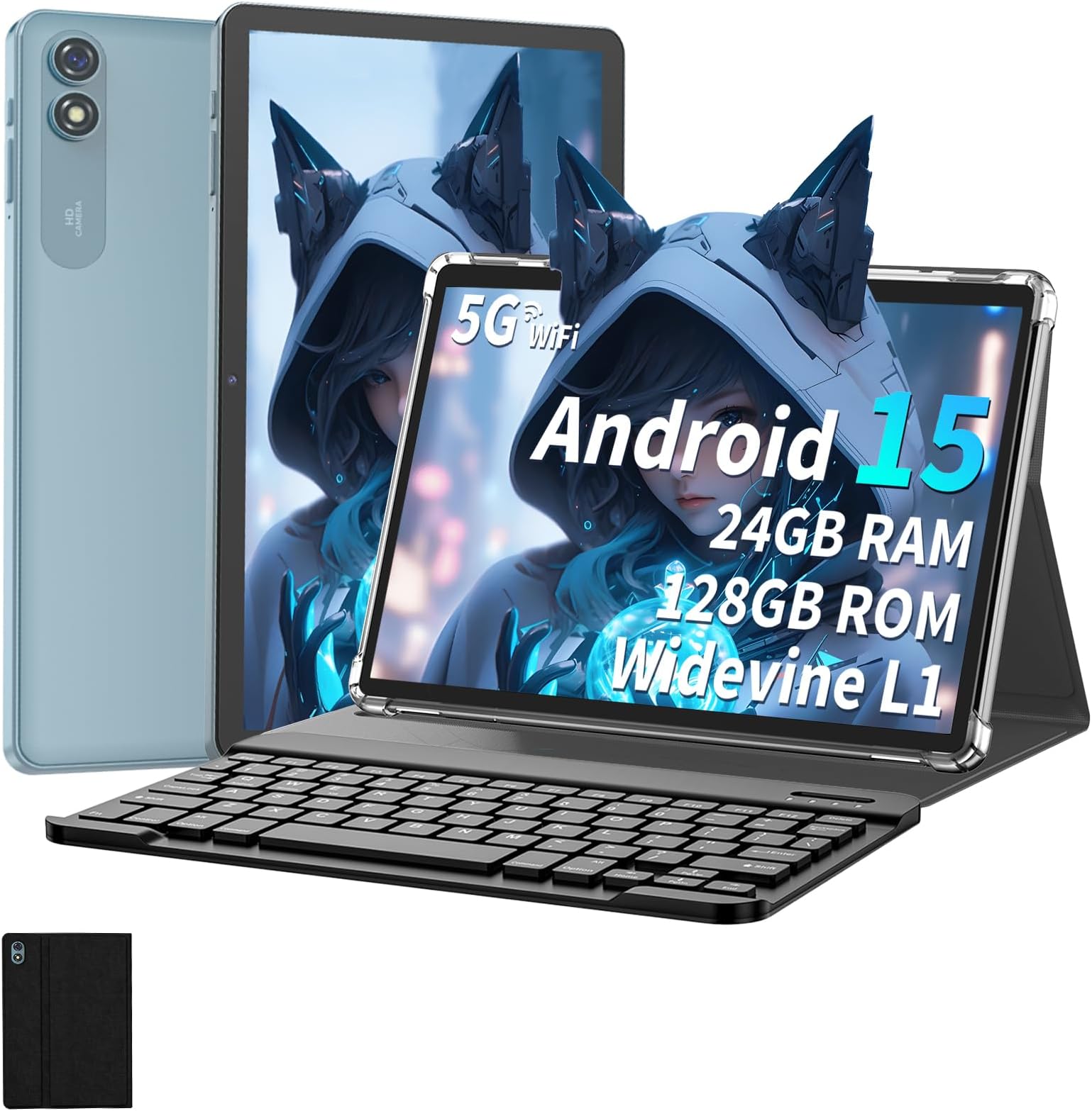 Amazon.com : QDDQ Android 15 Tablet, 11 inch Tablet with Keyboard, 24GB ...