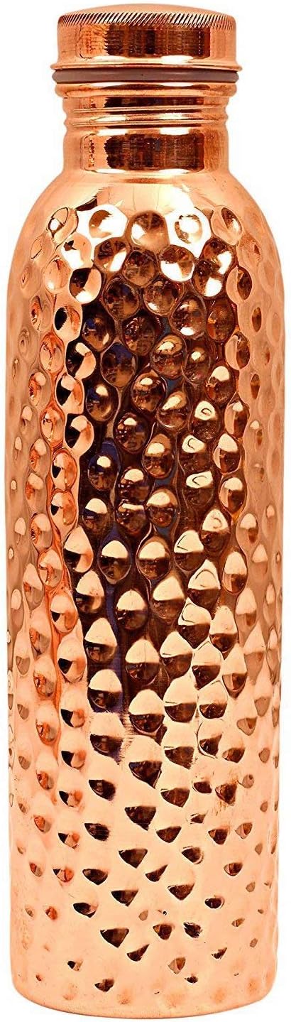 Amazon.com: Eship Exports Pure Hammered Copper Water Bottle - Handmade ...