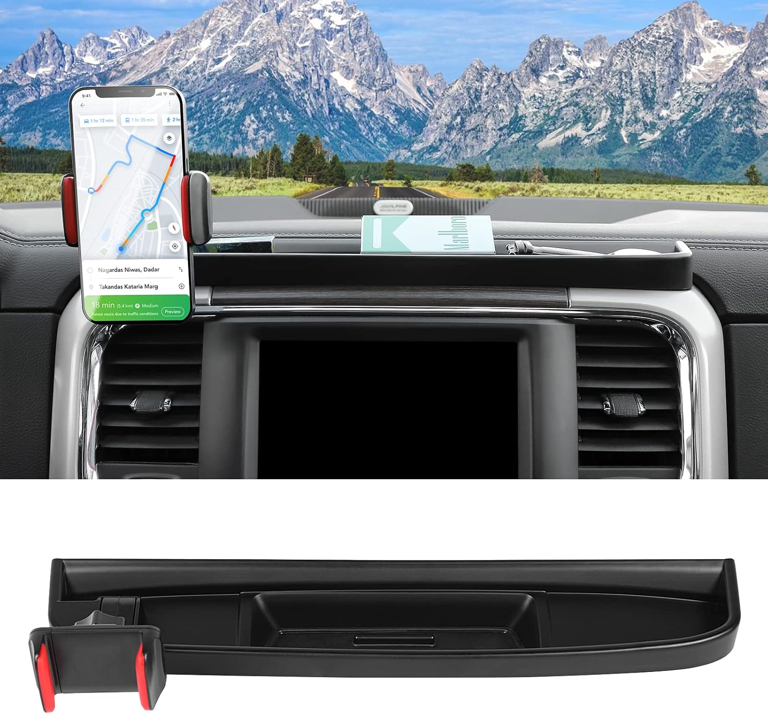 Amazon.com: SQQP Multi-Mount Dash Phone Holder, Phone Mount Storage ...