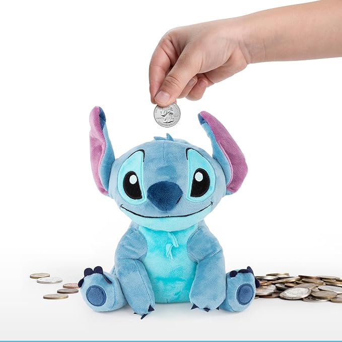 Amazon.com: Jay Franco Disney Lilo & Stitch Plush Coin Bank - Super Soft Kids Room Decor ...