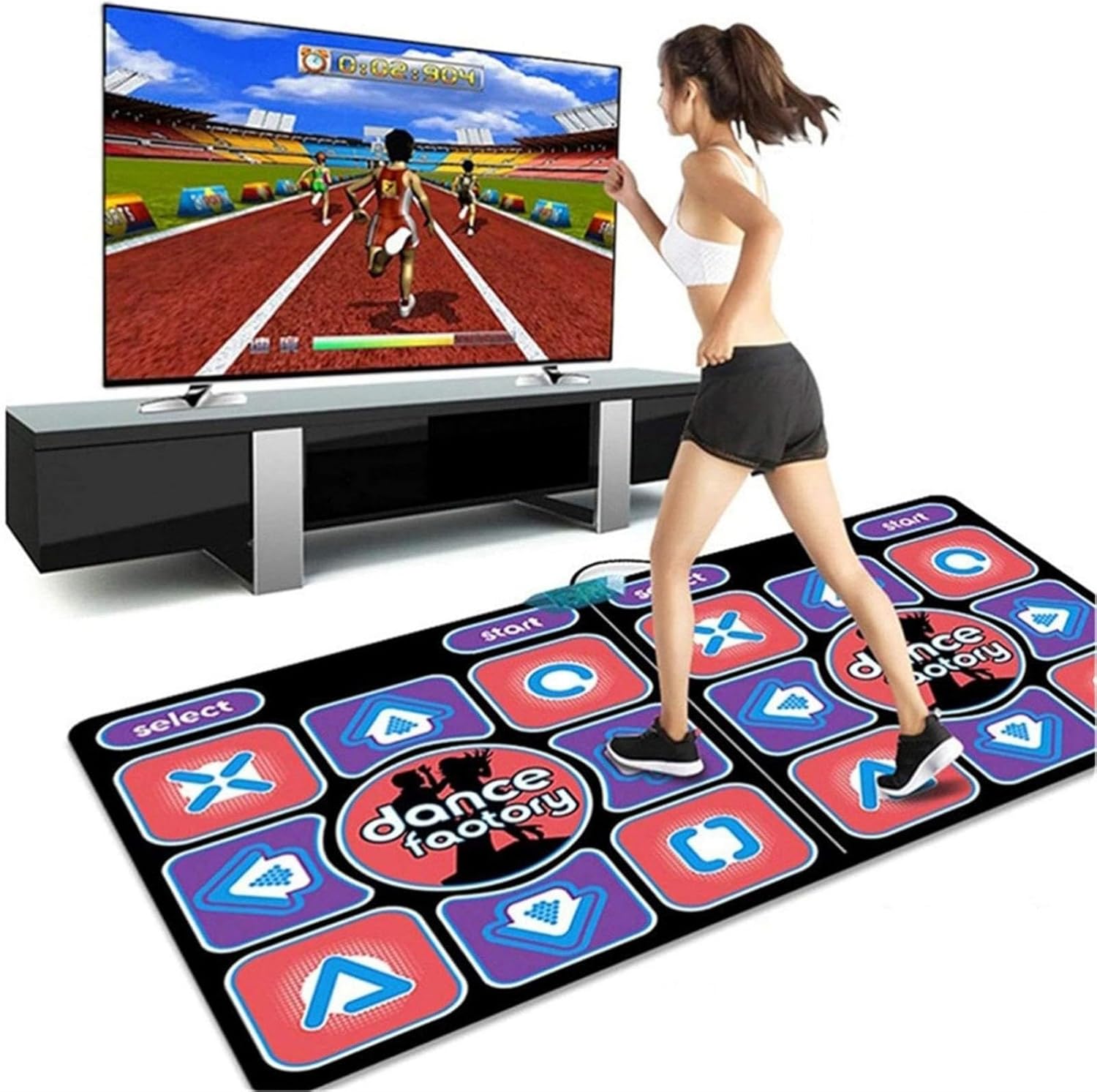 Amazon.com: Dance Mat for TV Music Dance Pad for Adult Kids Electronic Double Dance Pad with ...