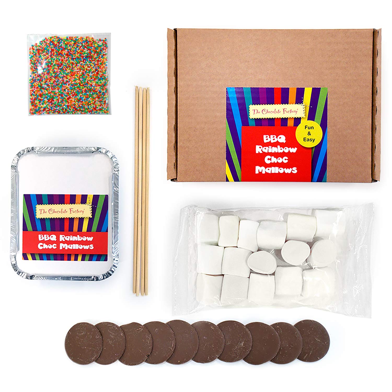 Buy BBQ Chocolate and Marshmallow Kits, Contains 4 Servings, Luxury ...