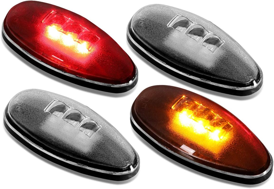 DNA Motoring FENDL-CS99-CH Full Kit Dually Bed Fender LED Side Marker ...