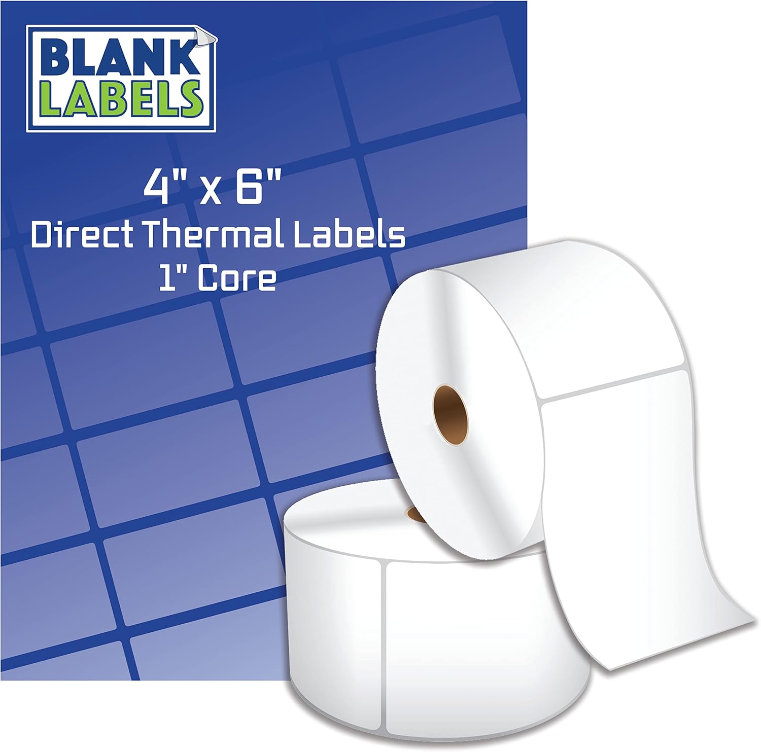 Amazon.com : Blank Labels 4" x 6" Direct Thermal Roll of Shipping ...