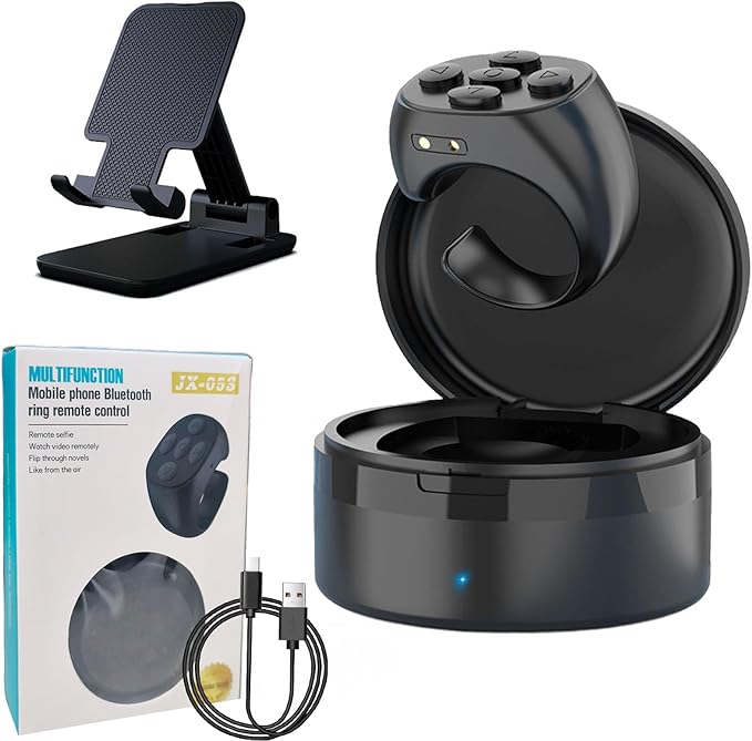 Fingertip Wireless Bluetooth Remote Control, Scrolling Ring with ...