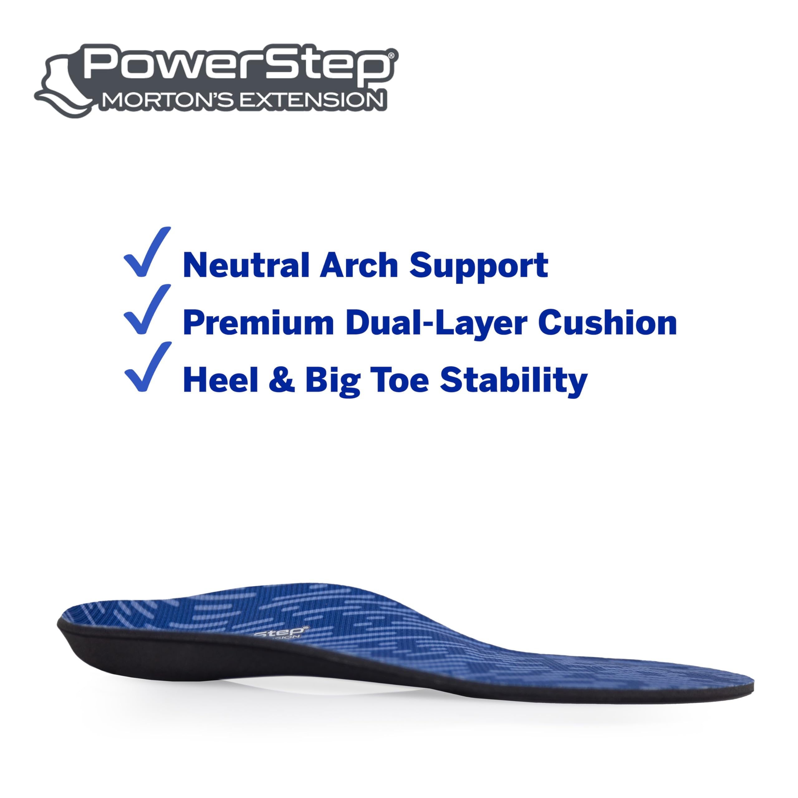 Snapklik.com : Powerstep Mortons Extension Carbon Fiber Orthotic Insole ...
